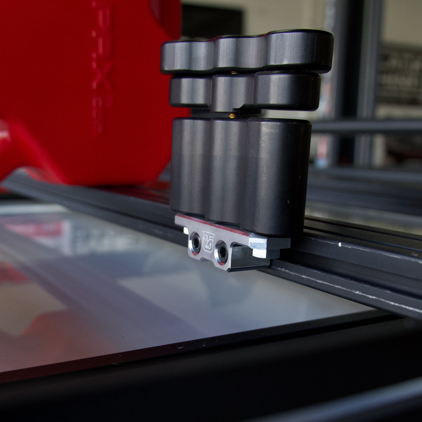 Billet aluminum Rotopax mount adapter for extrusion roof rack cross ba ...