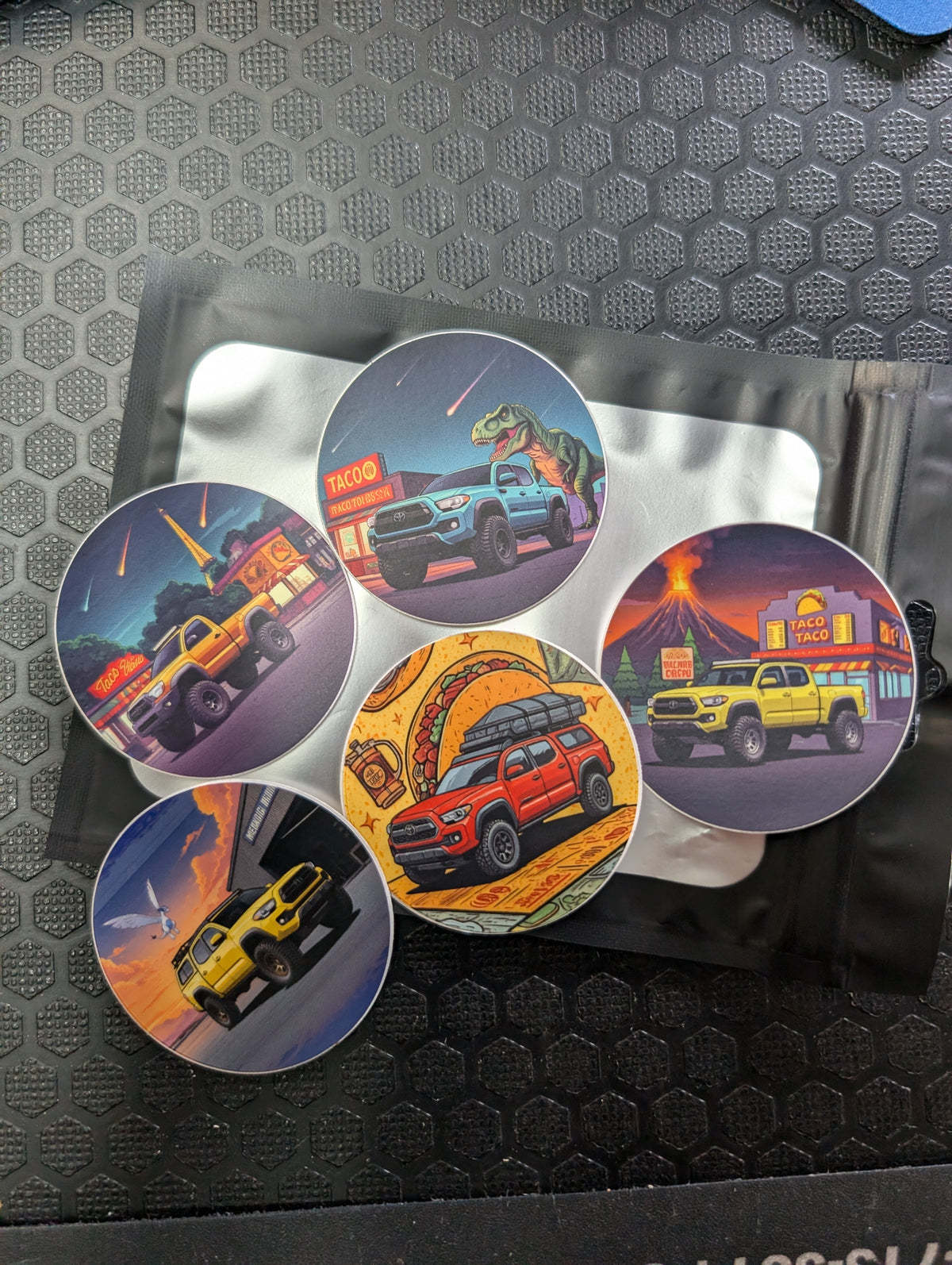 Cartoon Tacoma Sticker Pack — The Taco Garage